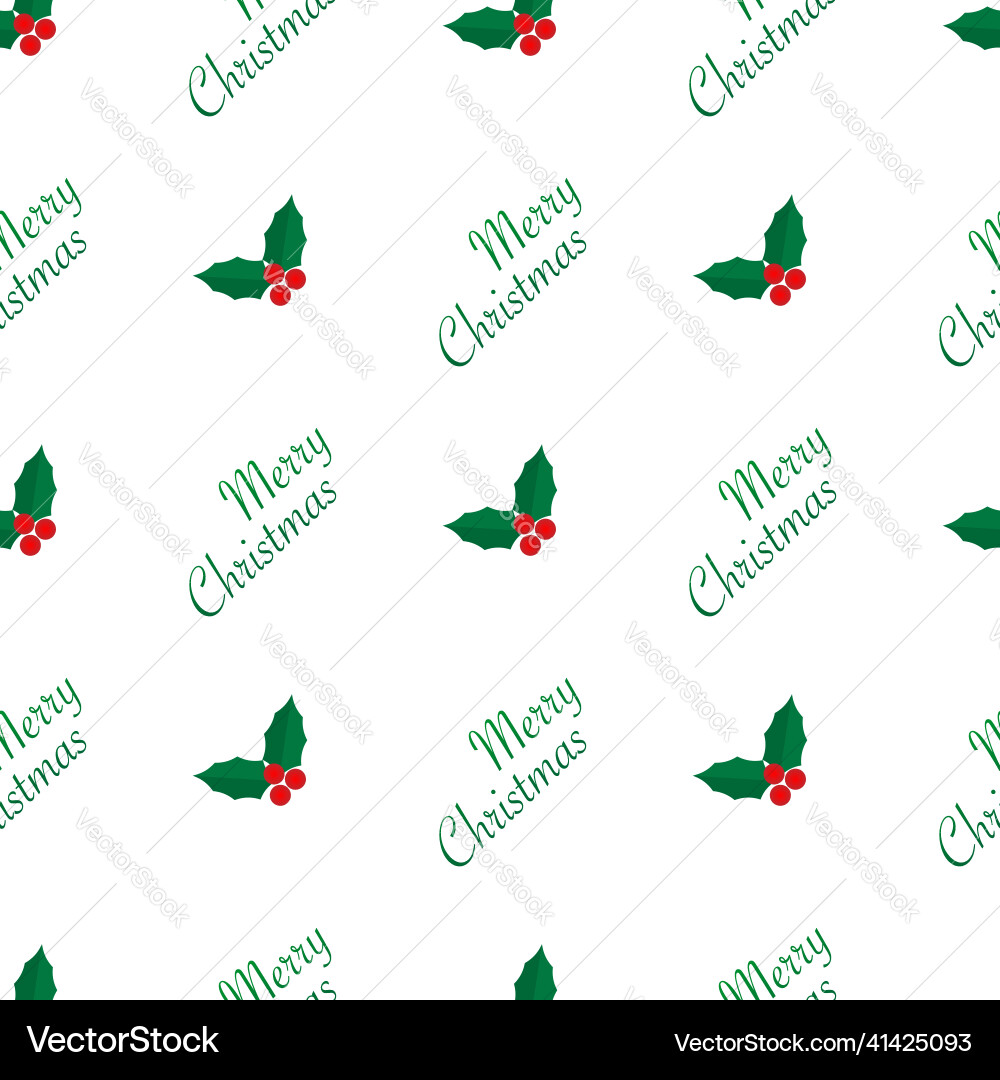 Font with merry christmas pattern holiday concept Vector Image