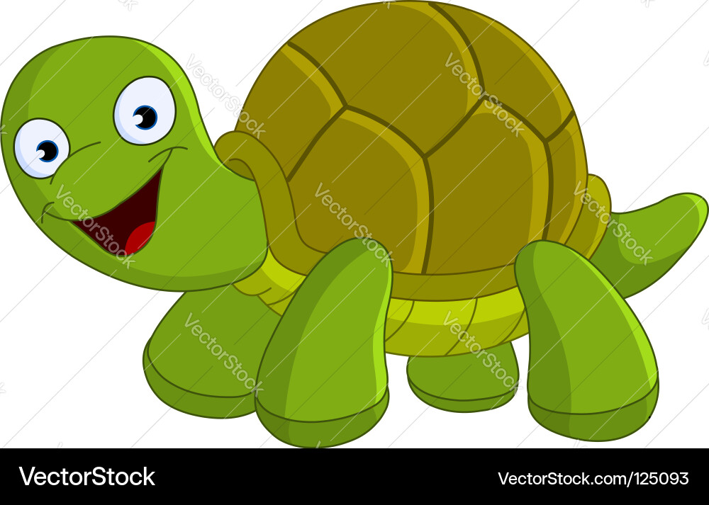 Happy turtle Royalty Free Vector Image - VectorStock
