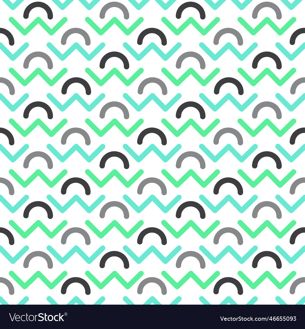 Loop and zigzag texture seamless pattern Vector Image