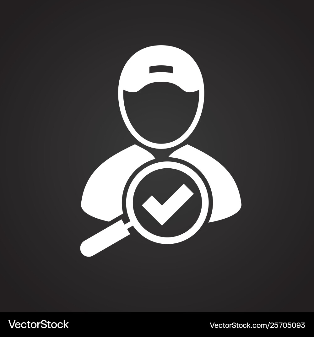 Service related icon on background for graphic Vector Image