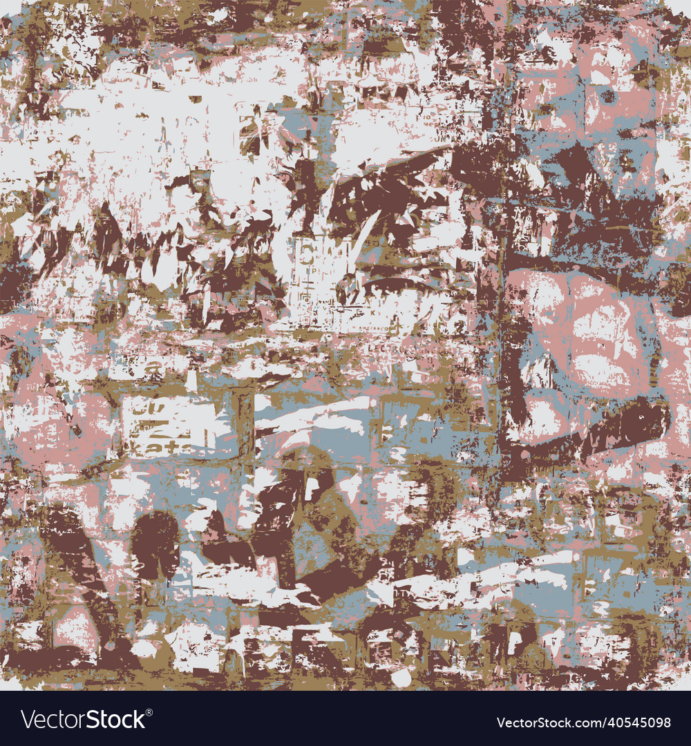 Abstract seamless pattern in the grunge style Vector Image