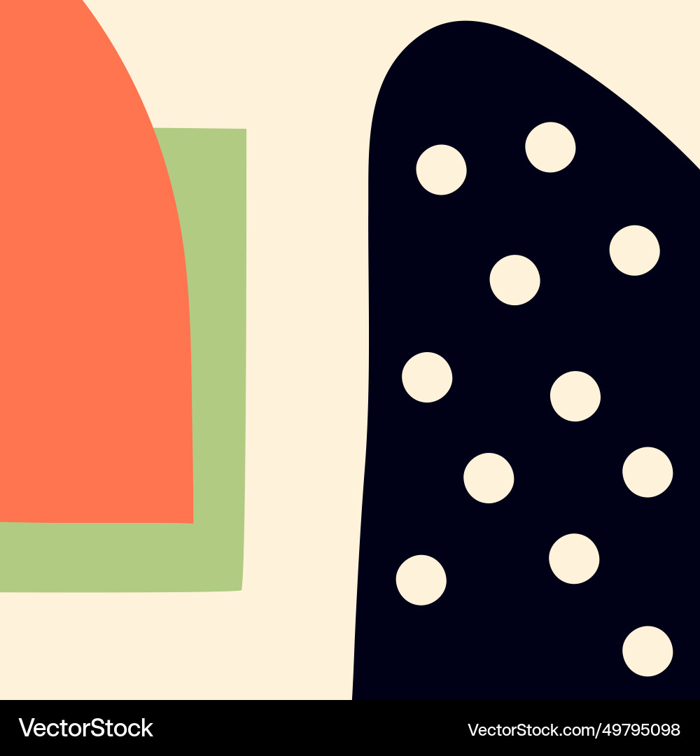 Hand drawn abstract background in naive style Vector Image