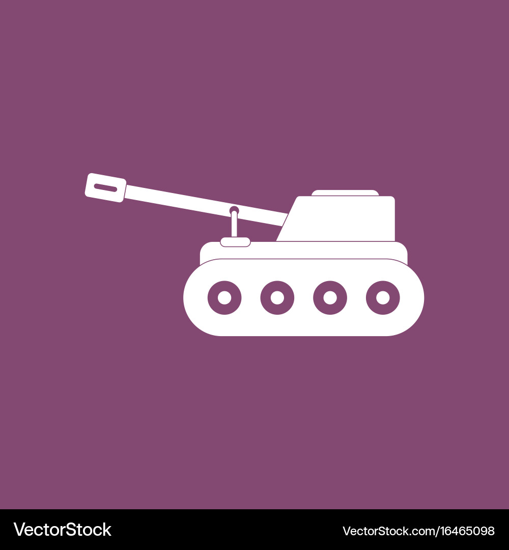 Icon military tank Royalty Free Vector Image - VectorStock