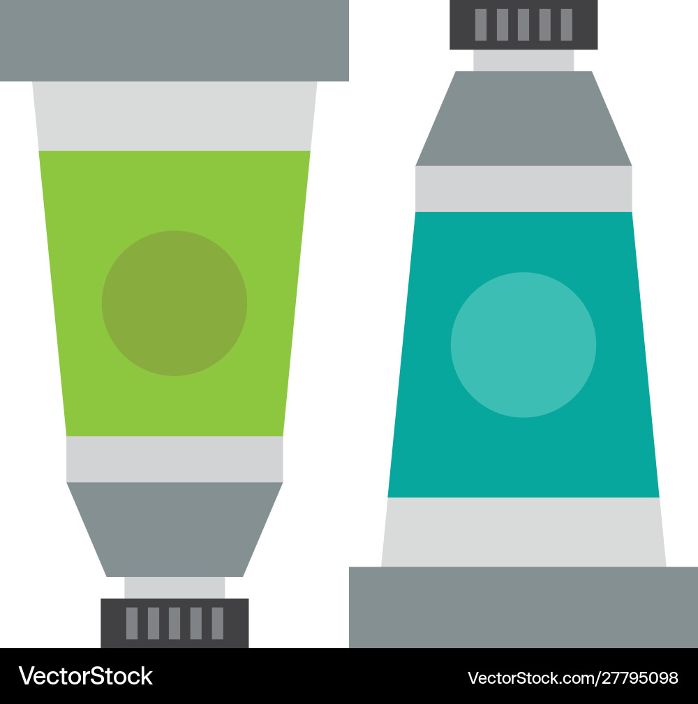 Isolated oil color flat design Royalty Free Vector Image