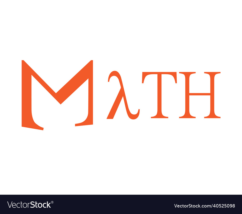 Math concept design Royalty Free Vector Image - VectorStock