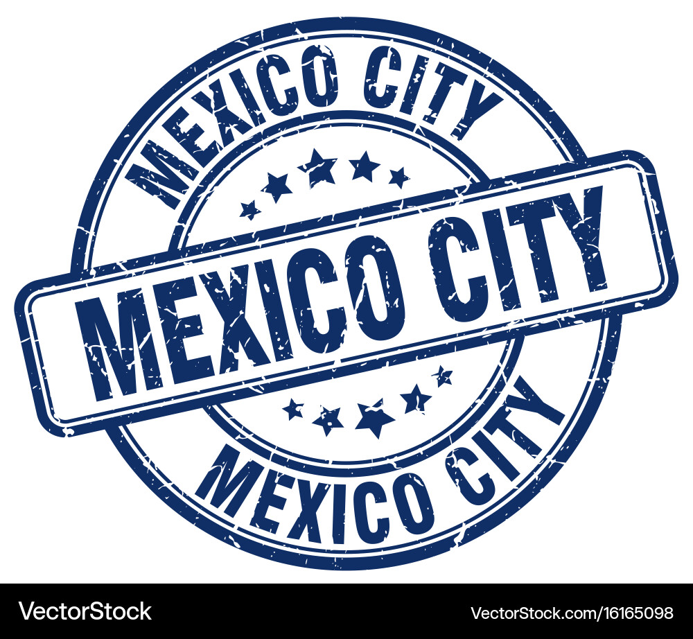Mexico city stamp Royalty Free Vector Image - VectorStock