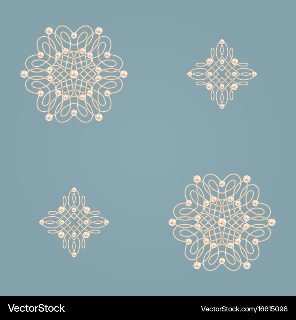 Seamless pattern with elegant golden knot sign Vector Image
