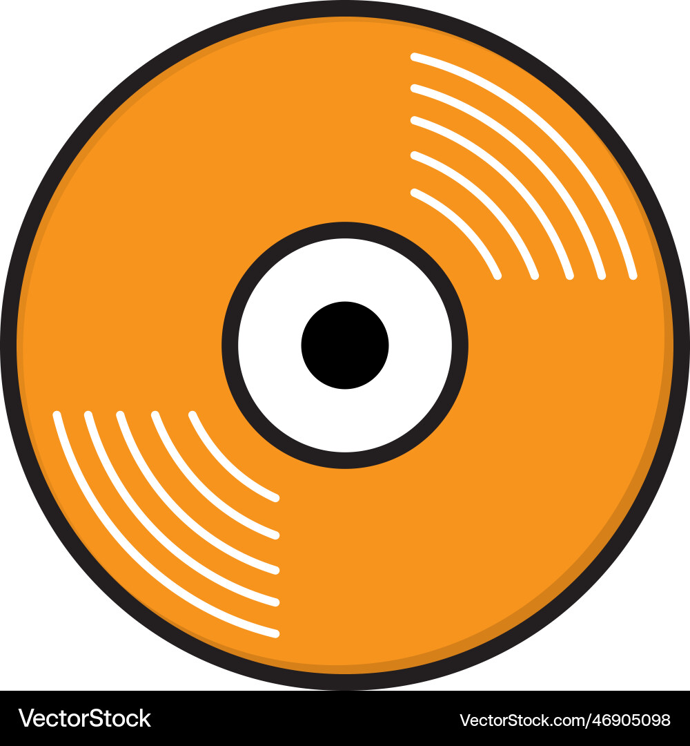 Vinyl record icon design templates Royalty Free Vector Image