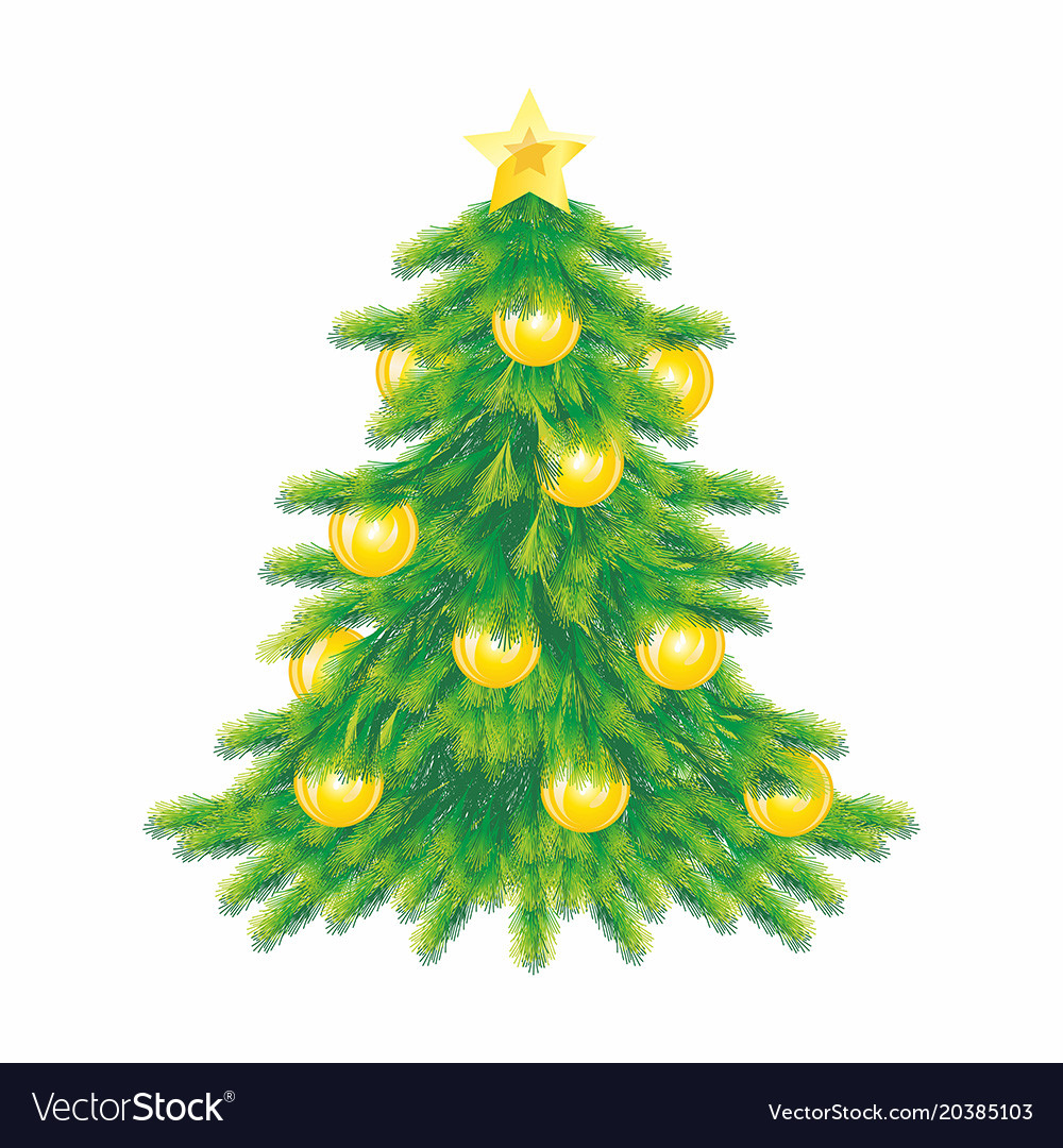 Christmas tree Royalty Free Vector Image - VectorStock