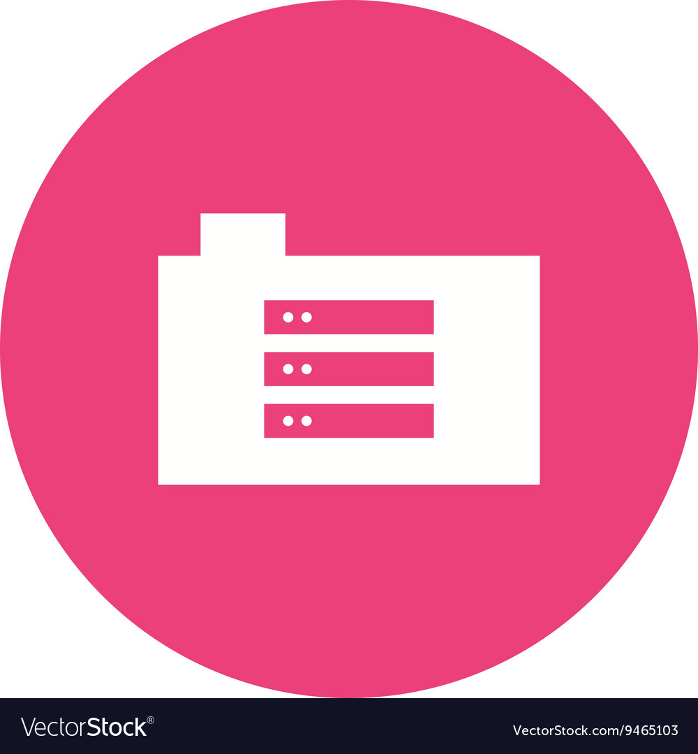 Data folder Royalty Free Vector Image - VectorStock