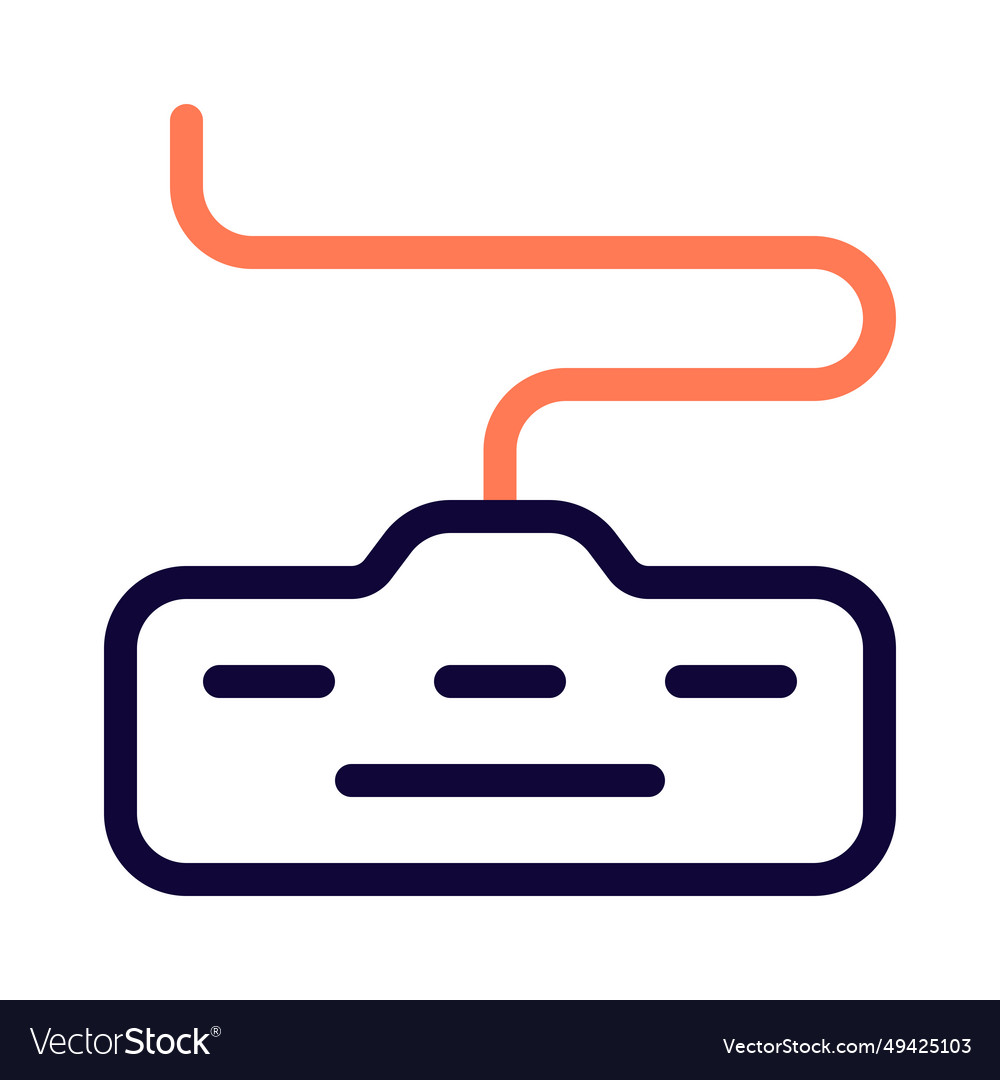 Keyboard a device for inputting data Royalty Free Vector