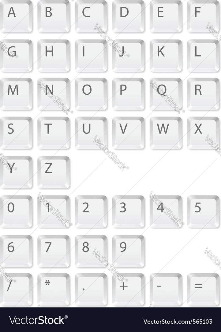 Keyboard Royalty Free Vector Image - VectorStock