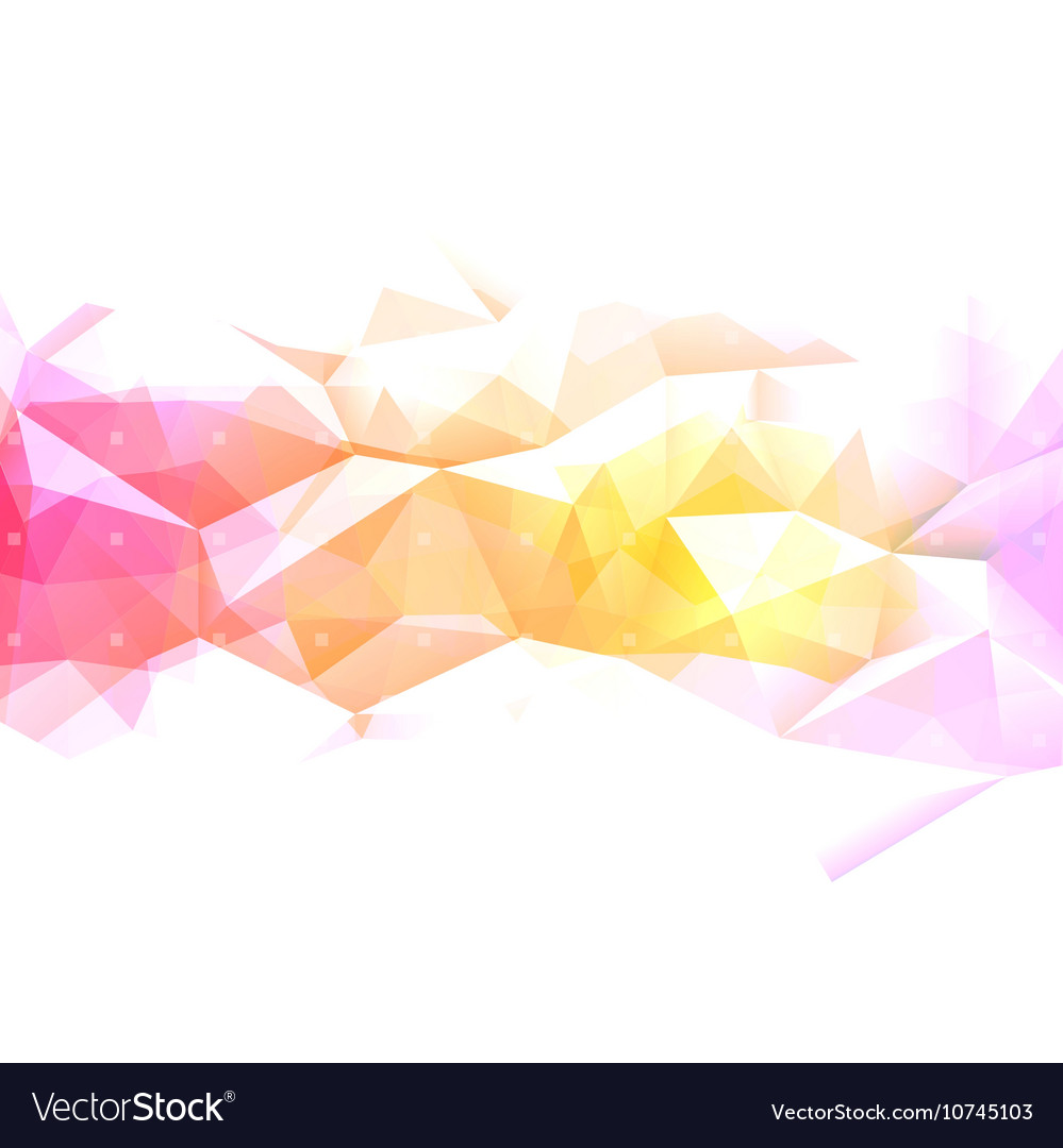 Low poly background with elements of infographics Vector Image