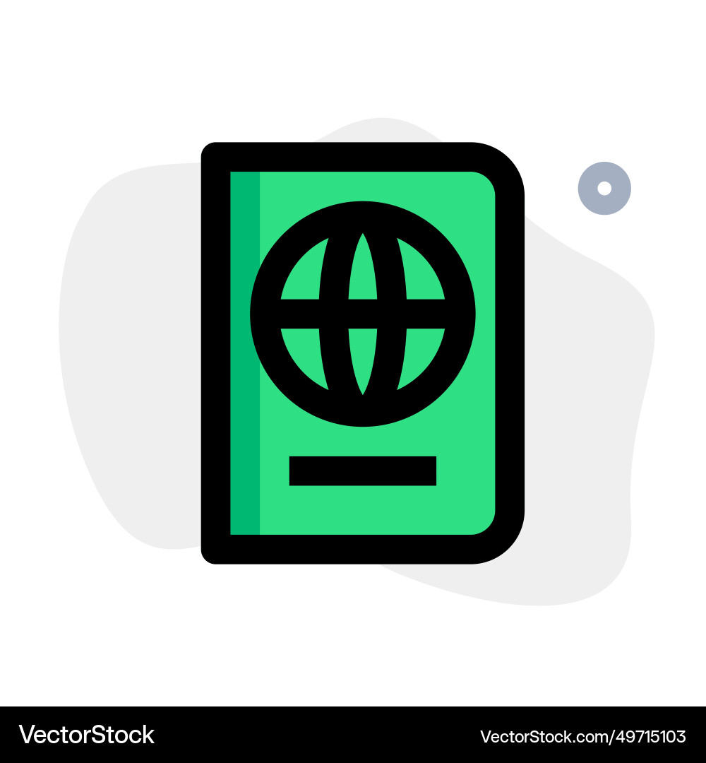 Official document for international travel Vector Image