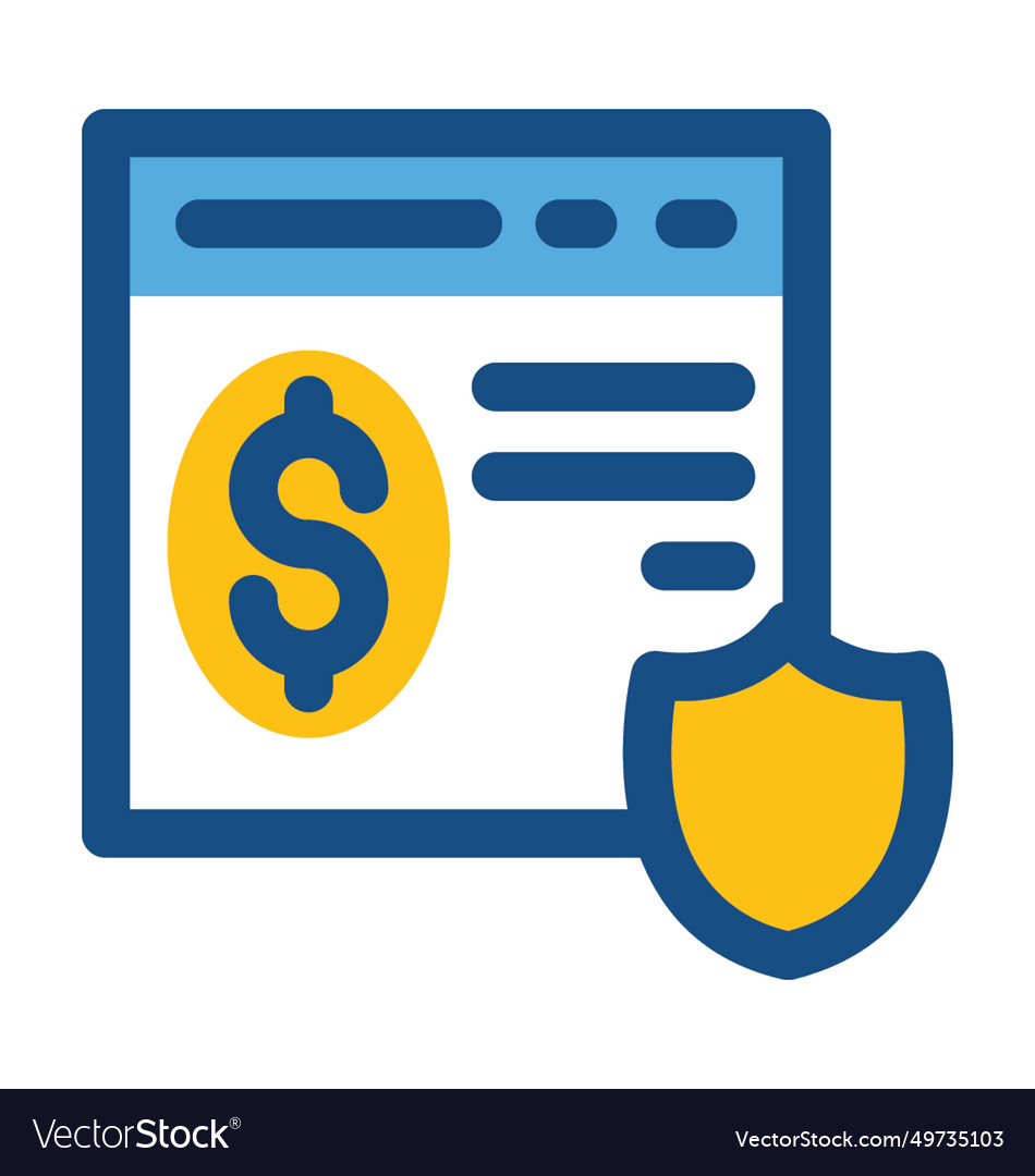 Secure banking Royalty Free Vector Image - VectorStock