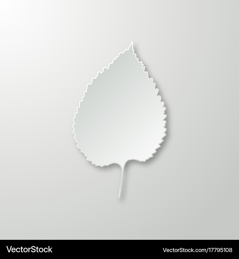 Background with leaf of paper Royalty Free Vector Image
