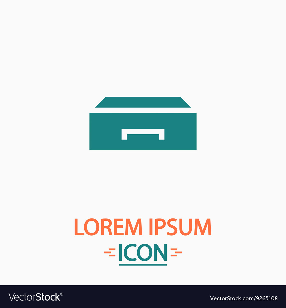 Box computer symbol Royalty Free Vector Image - VectorStock