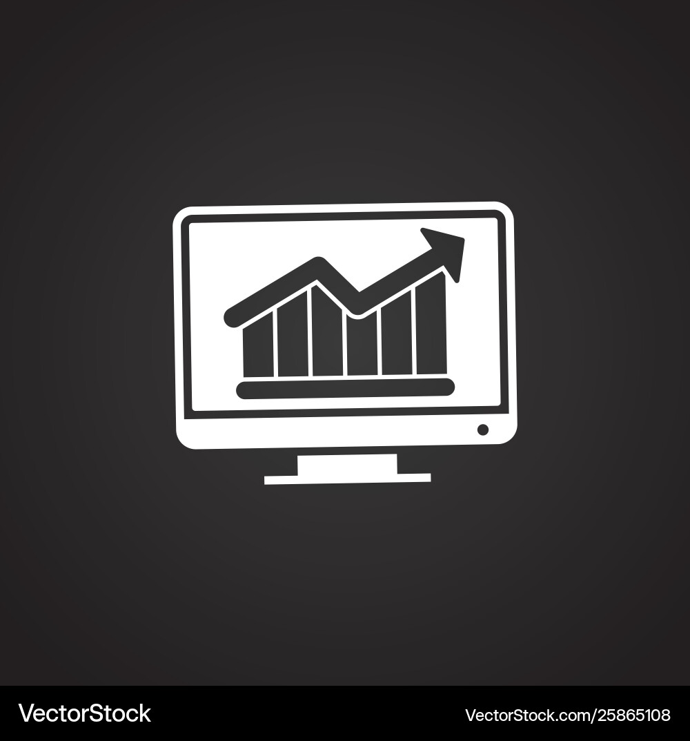 Business related icon on background for graphic Vector Image