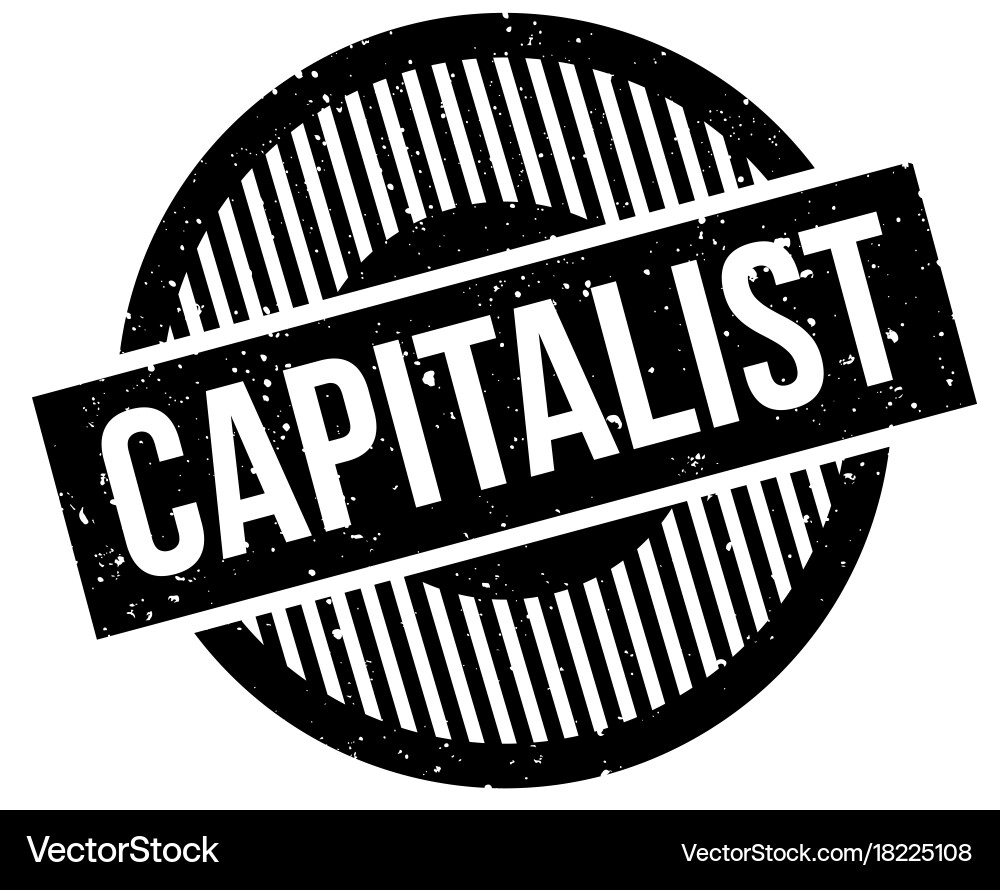 Capitalist rubber stamp Royalty Free Vector Image
