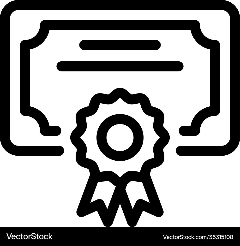Foreign certificate Royalty Free Vector Image - VectorStock