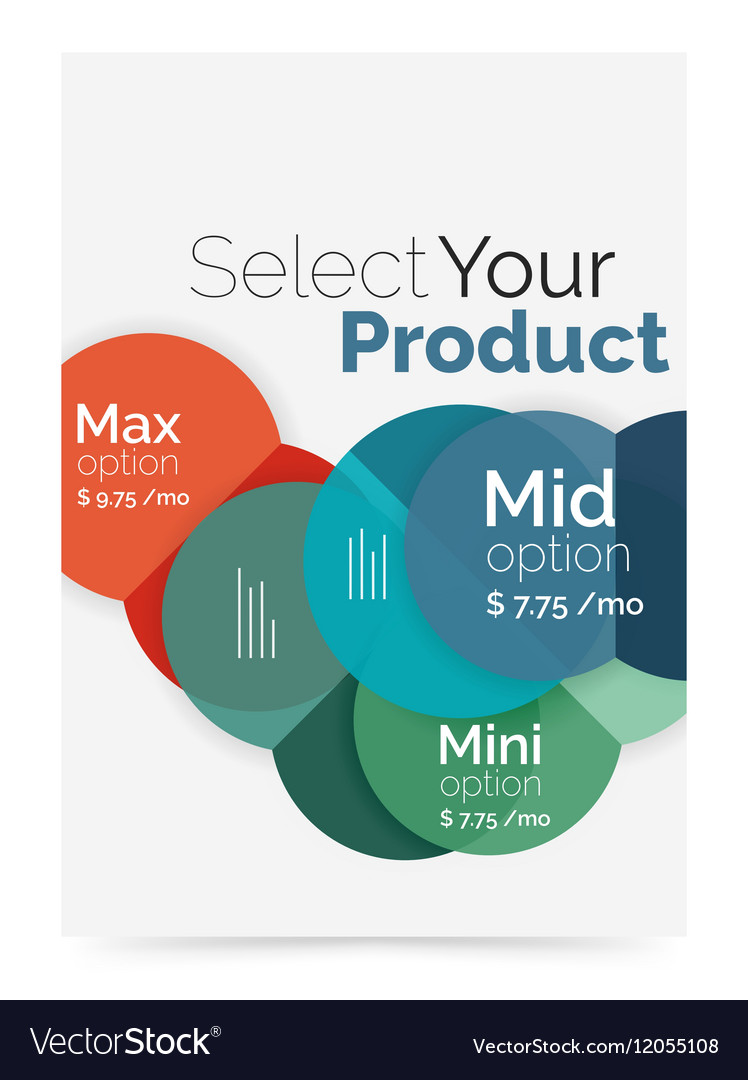 Option select infographic banner Royalty Free Vector Image