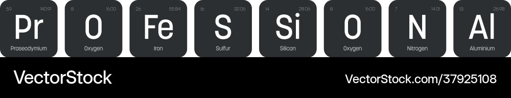 Professional chemical label style design Vector Image