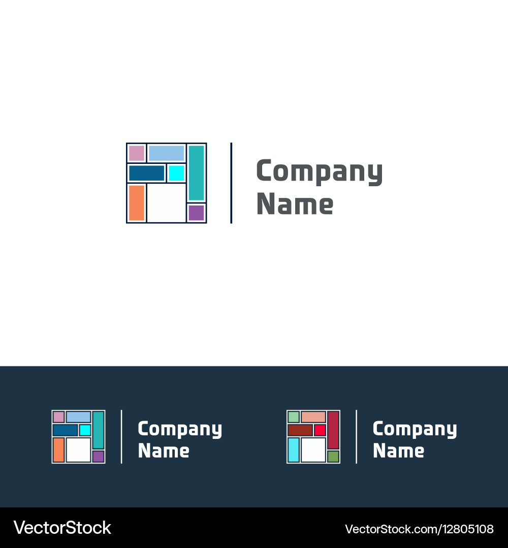 Universal template logo Royalty Free Vector Image
