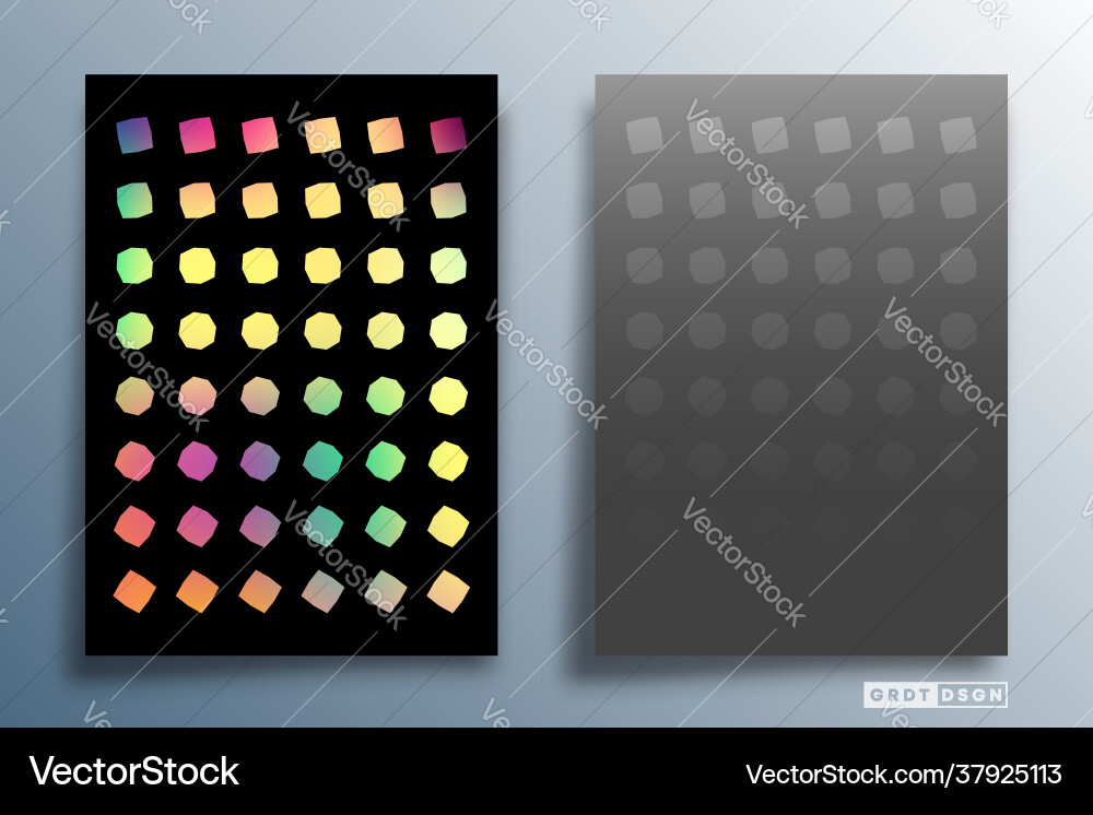 Abstract geometric shapes design for flyer poster Vector Image