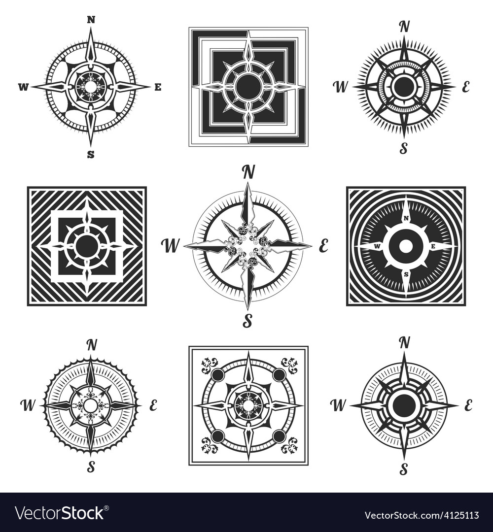 Compass Royalty Free Vector Image - VectorStock