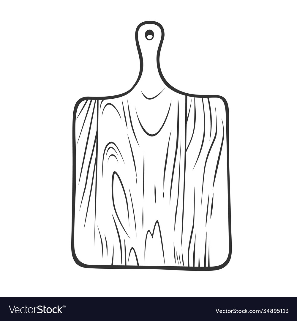 Cutting board Royalty Free Vector Image - VectorStock