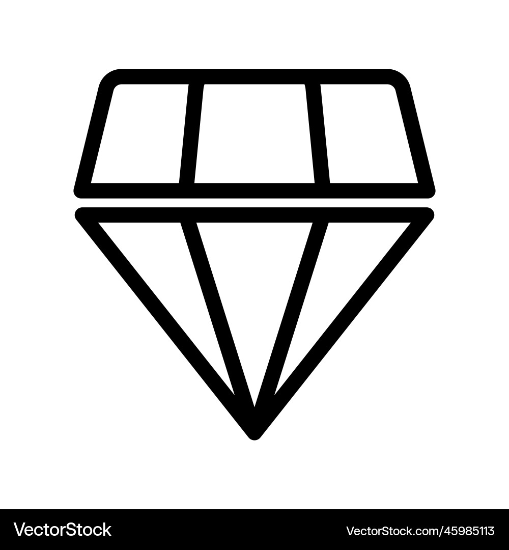 Diamond icon or logo isolated sign symbol Vector Image