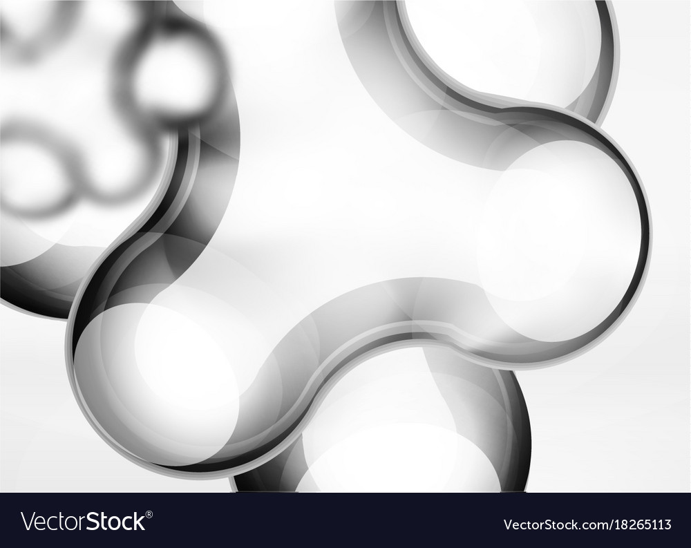 Digital techno bubble background template Vector Image