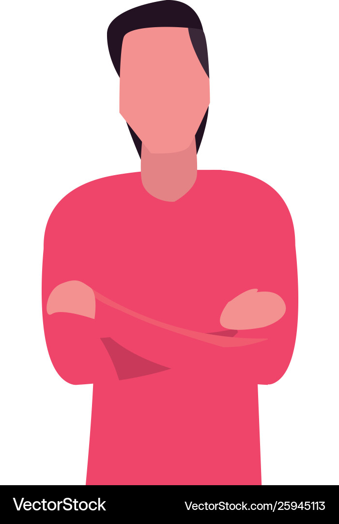 Man character portrait cartoon design Royalty Free Vector