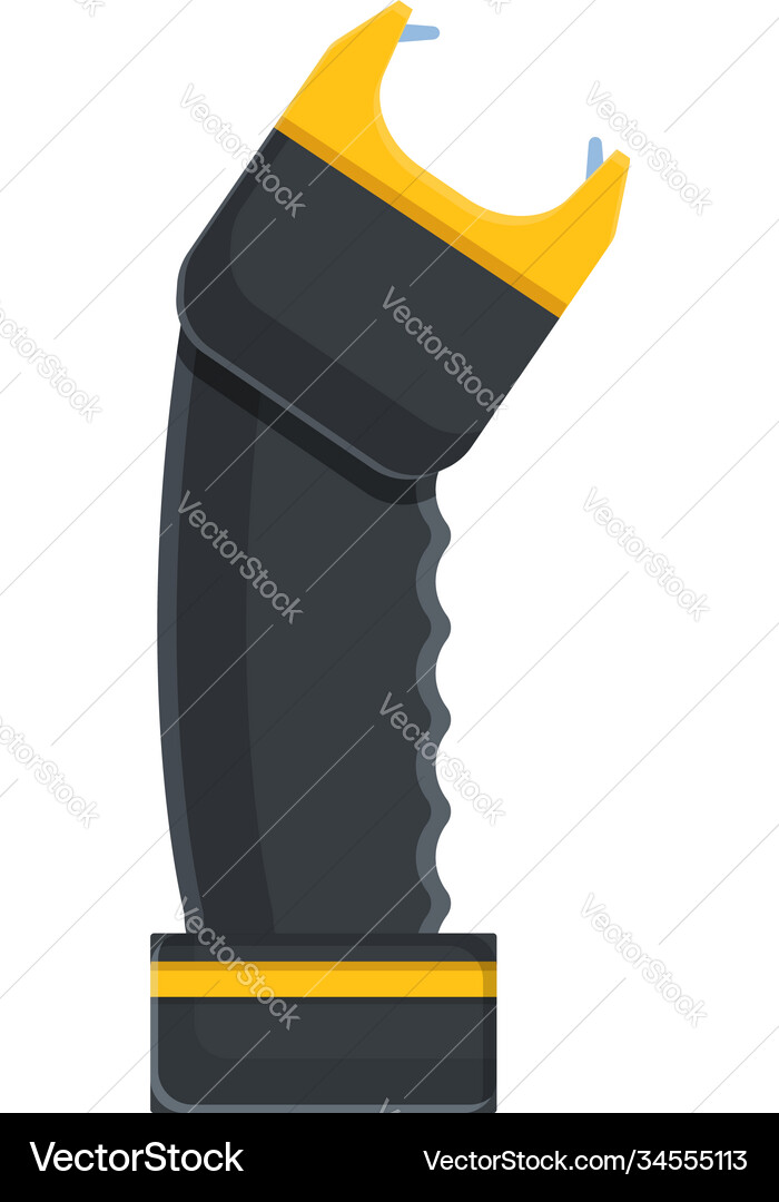 Taser equipment icon cartoon style Royalty Free Vector Image