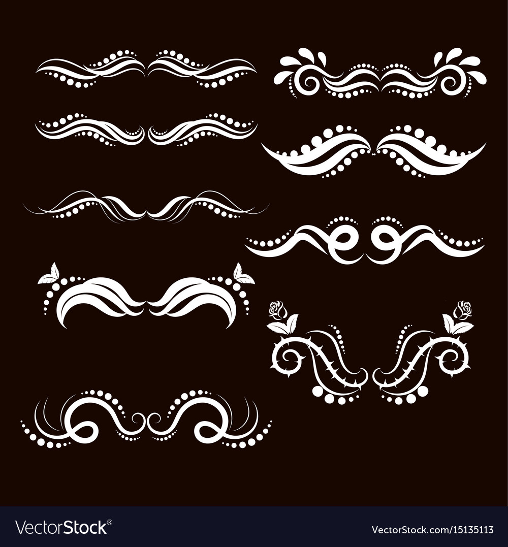 Vintage frames and scroll elements Royalty Free Vector Image