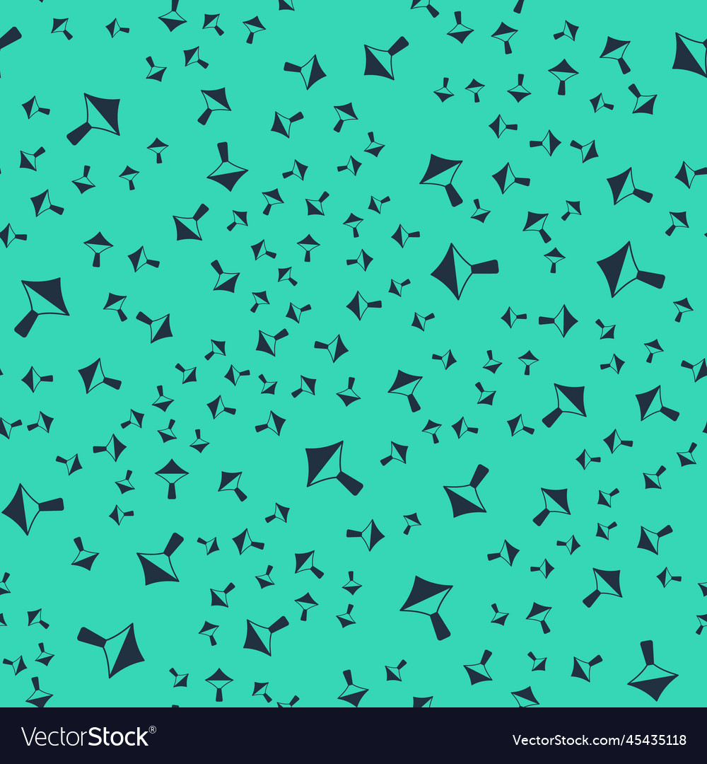 Black Whirligig Toy Icon Isolated Seamless Pattern 