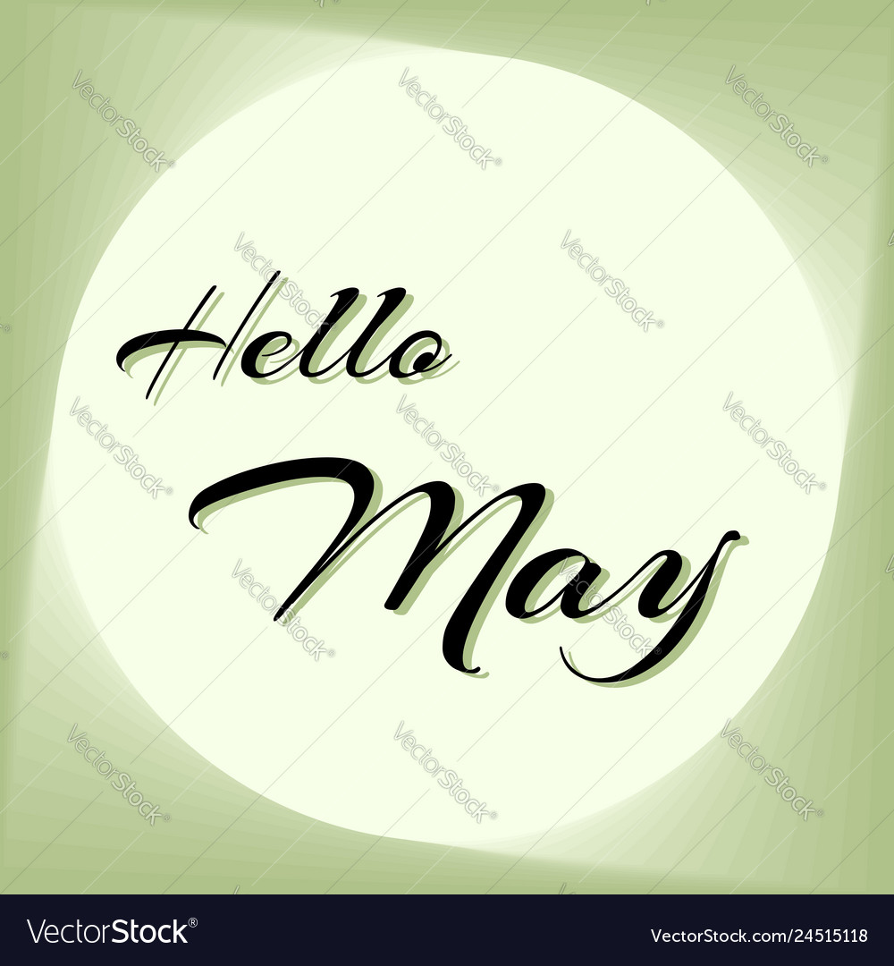 Hello may lettering elements for invitations Vector Image Hello may lettering elements for invitations Vector Image