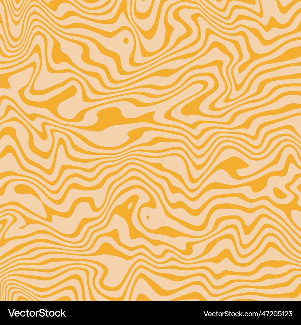 Abstract retro groovy background wavy swirl Vector Image