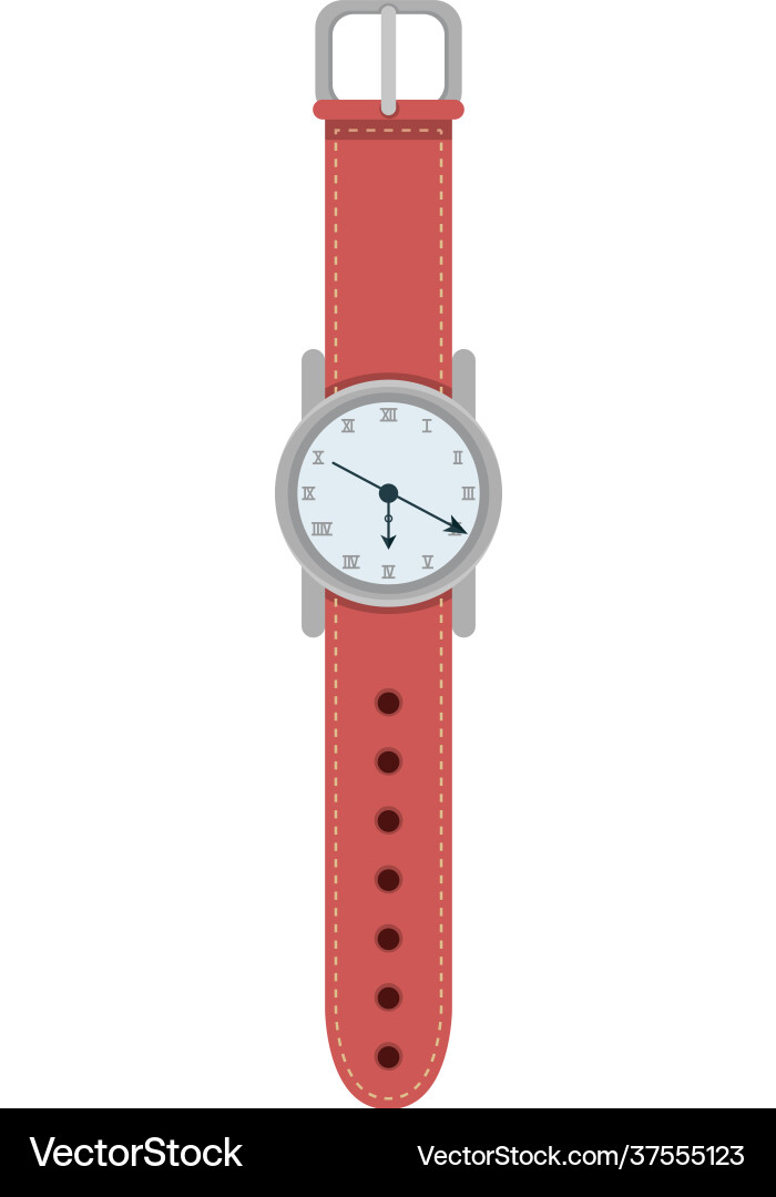Elegant wrist watch Royalty Free Vector Image - VectorStock