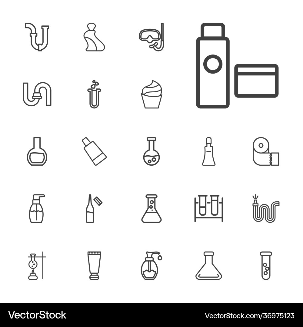 Tube icons Royalty Free Vector Image - VectorStock