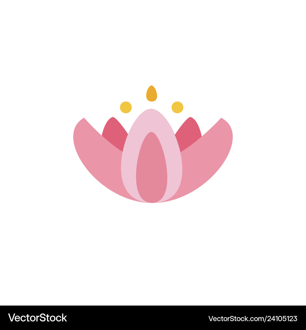 Universal flower icon to use in web and mobile ui Vector Image