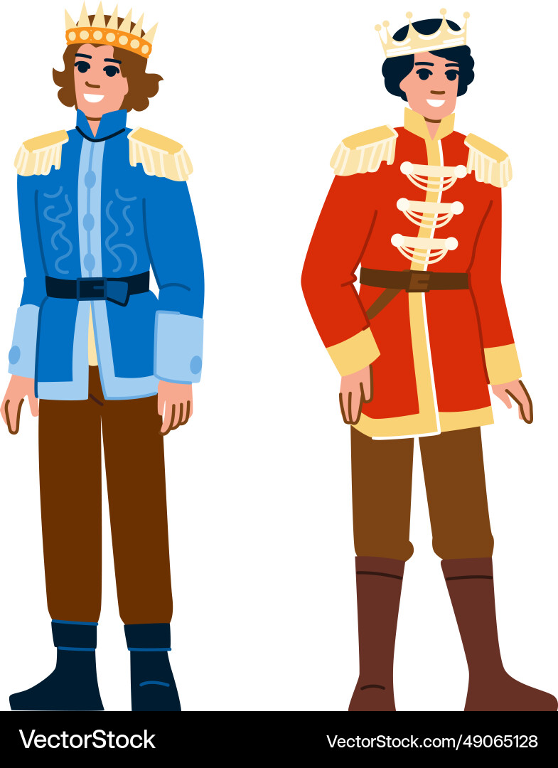 Character prince Royalty Free Vector Image - VectorStock