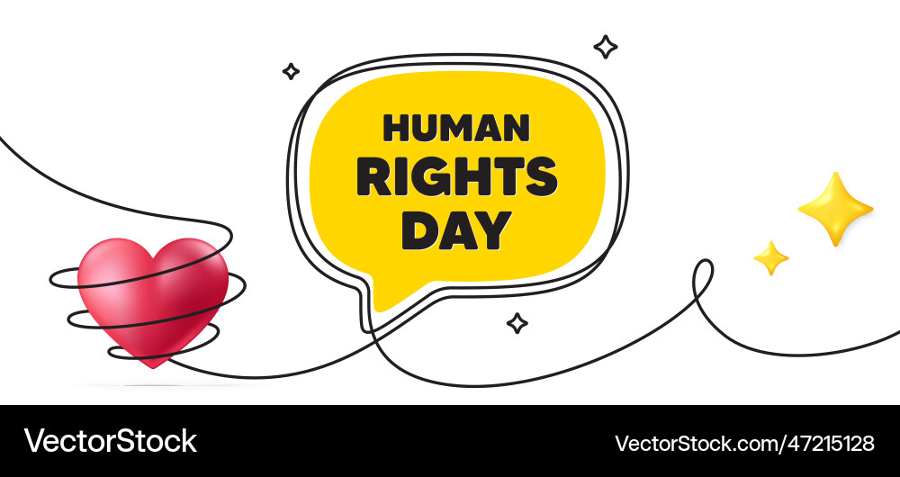Human rights day message celebrate a civil Vector Image