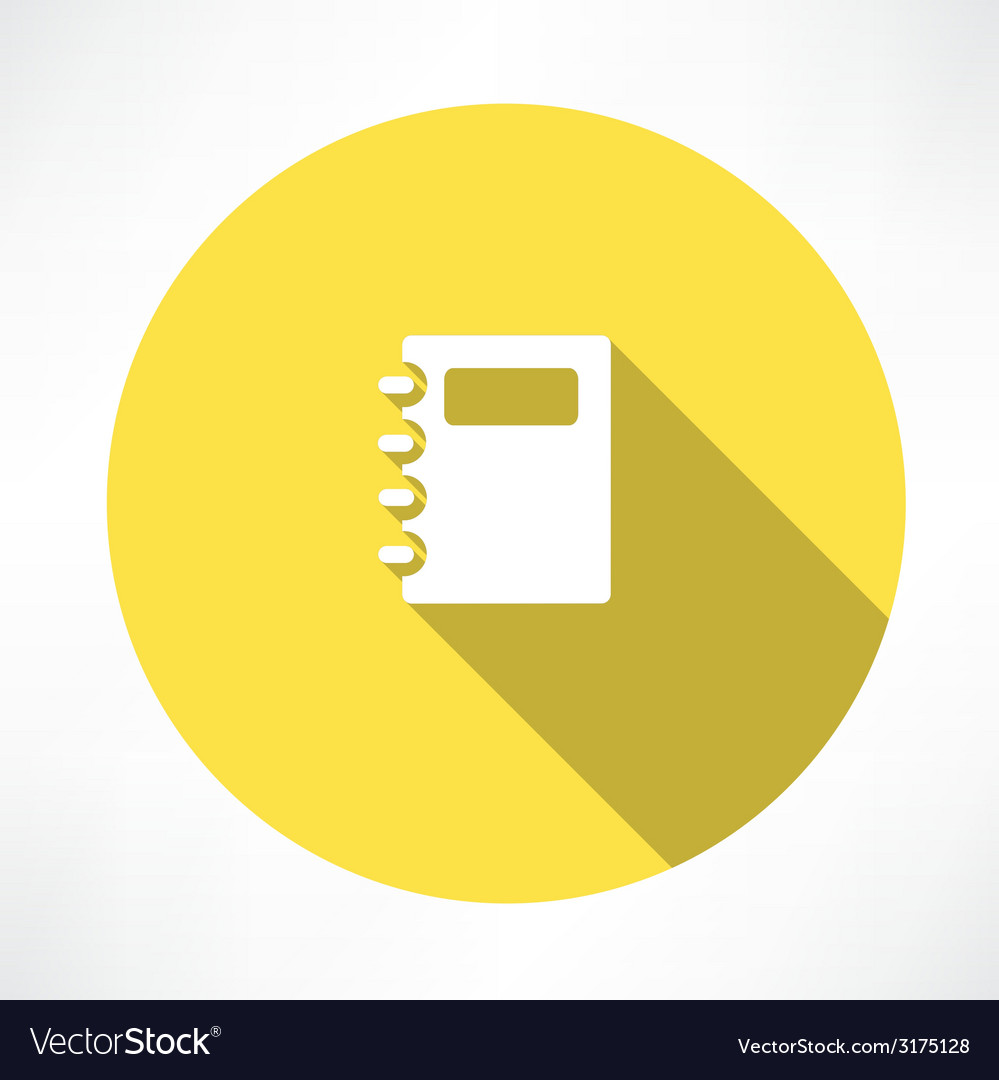 Notebook icon Royalty Free Vector Image - VectorStock