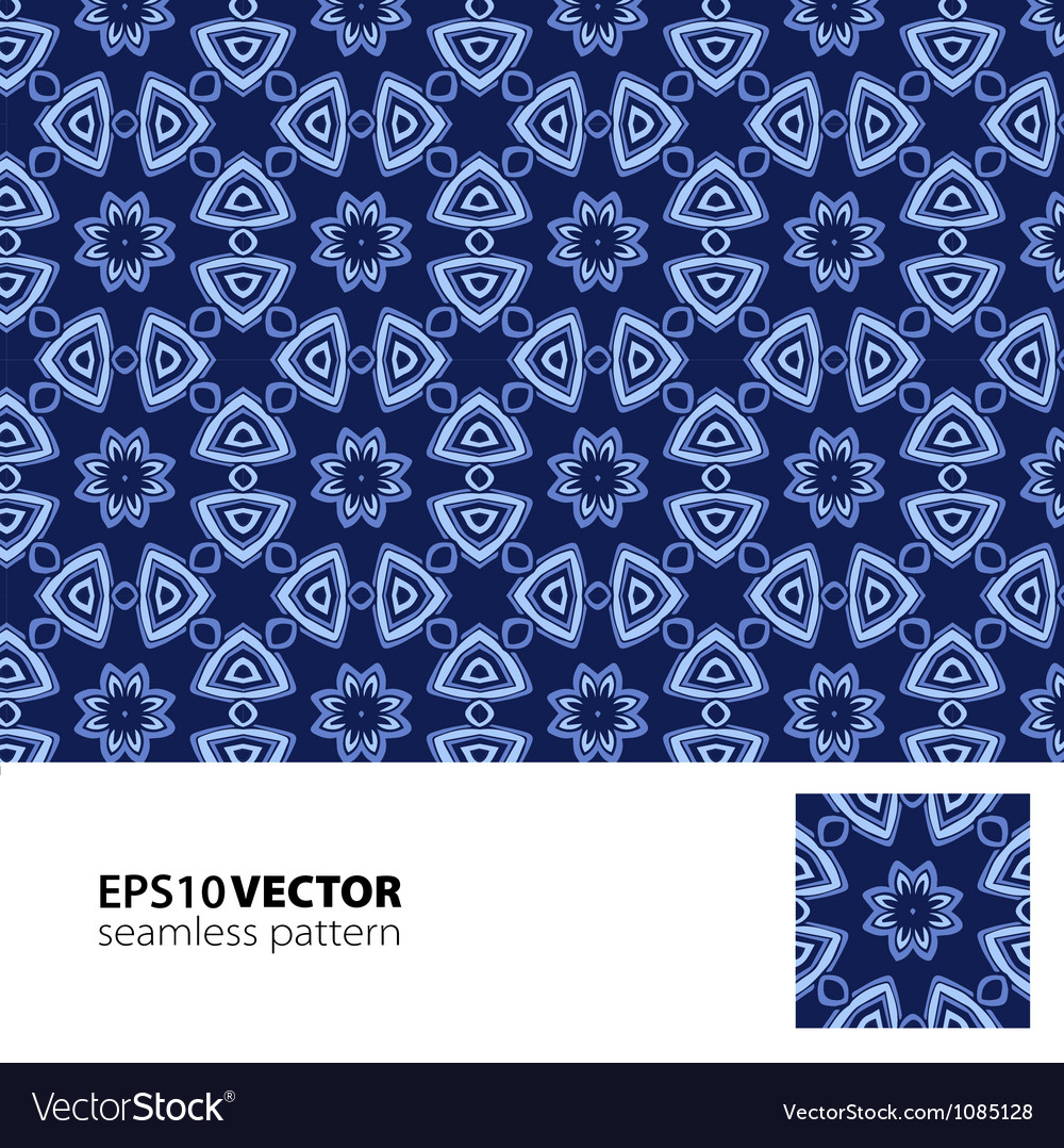 Pattern blue Royalty Free Vector Image - VectorStock