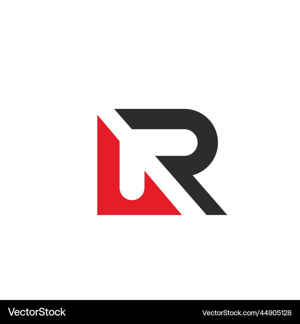 R letter icon business design Royalty Free Vector Image