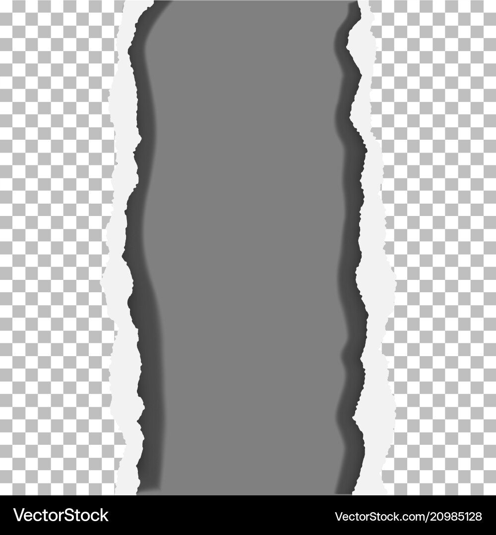 Ragged vertical lane in transparent and checkered Vector Image