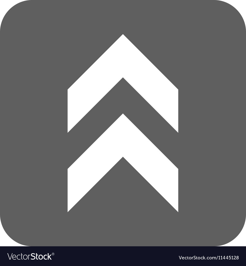 Shift up flat squared icon Royalty Free Vector Image