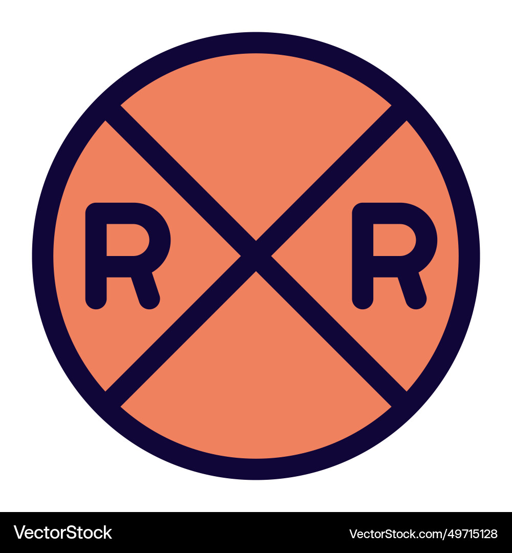 Signals and warnings for safe railway navigation Vector Image