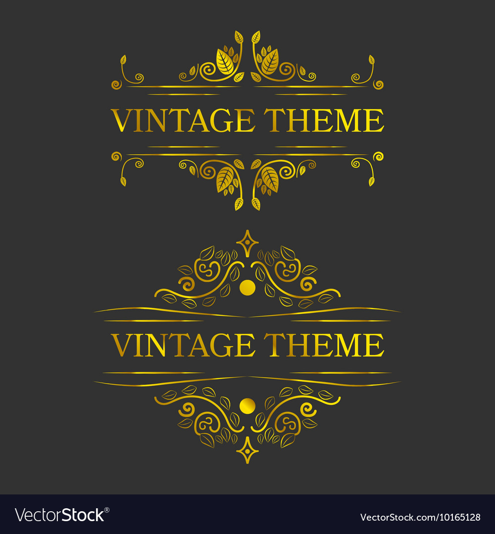 Vignette Frames Set Lizenzfreies Vektorbild - VectorStock